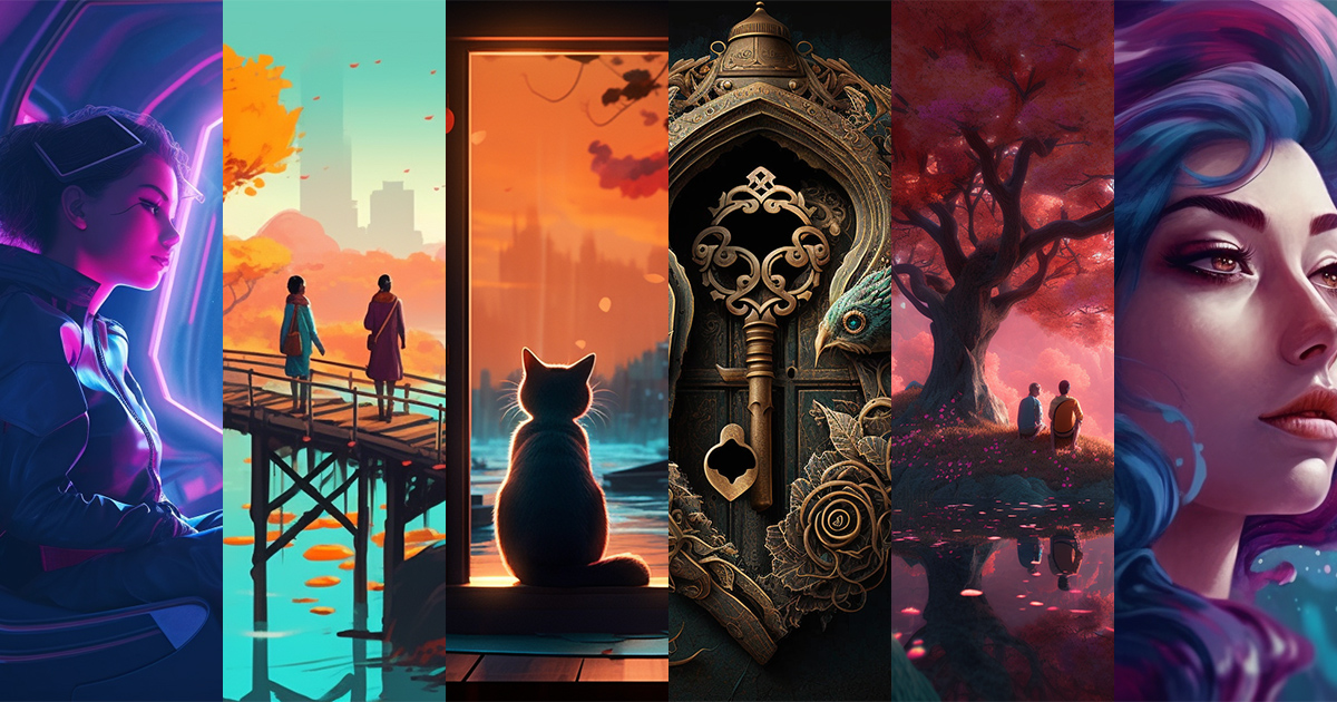 Midjourney | Pentimento Art | Layers of overlaid images revealing ...